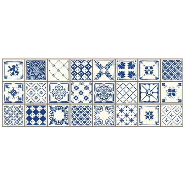 Delft Antique Blue – Vinyl Wall Tiles – Design Synergy Shop